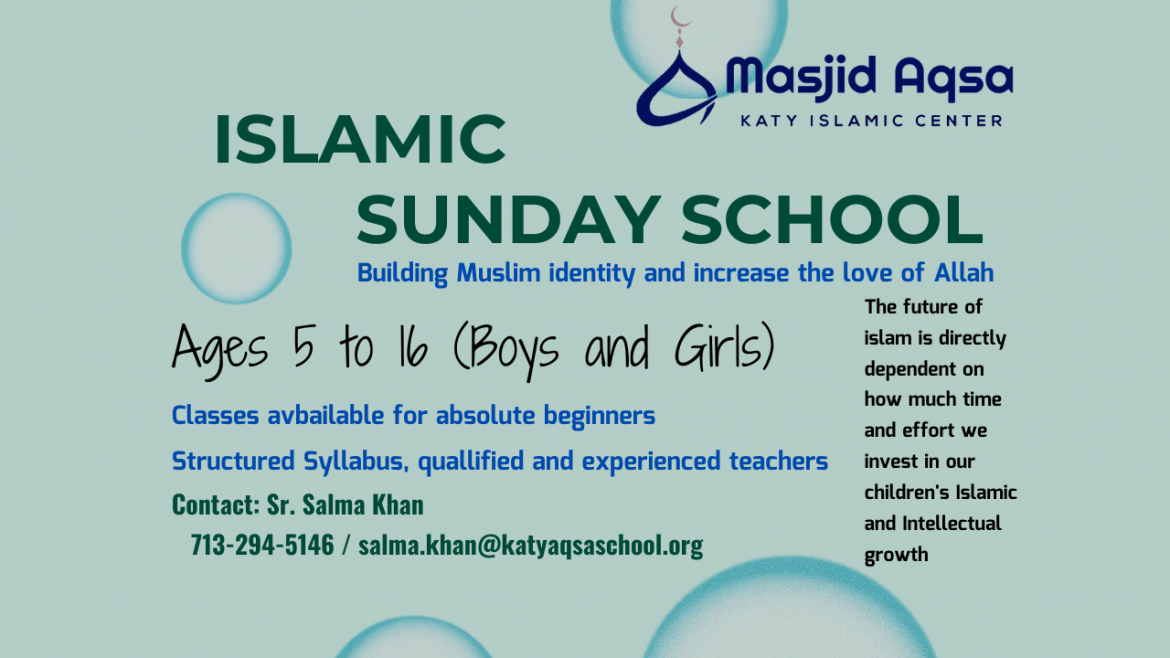 Programs – Masjid Aqsa – Katy Islamic Center